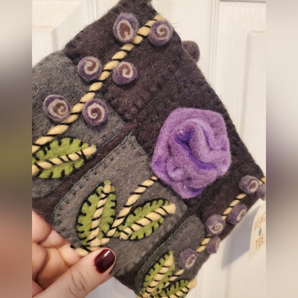 Rising Tide | Bags | Felted Wool Wristlet | Poshmark